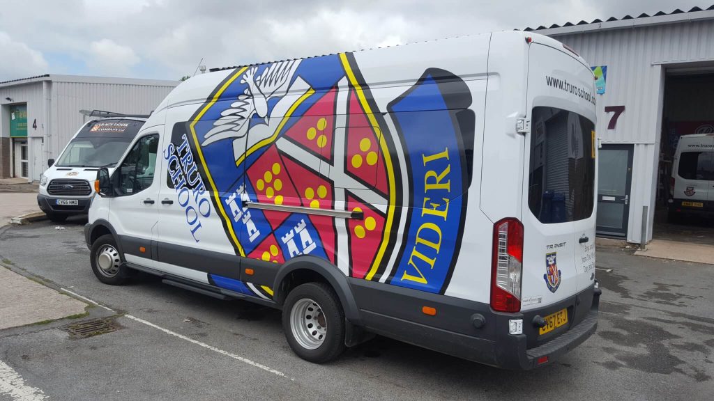 Vehicle Graphics and Bus Wraps Designed for Truro School, Cornwall ...